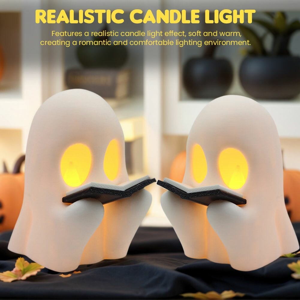 Светодиодный призрачный ночной светильник на Хэллоуин 3D, прекрасное украшение для домашнего декора