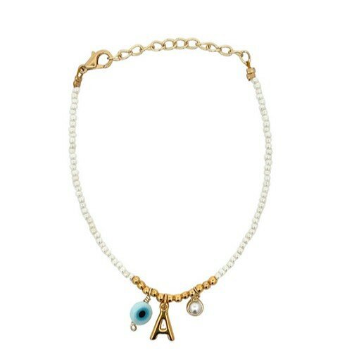 Браслет для гадания, YM Буква Нарог Жемчуг Сталь Тассель