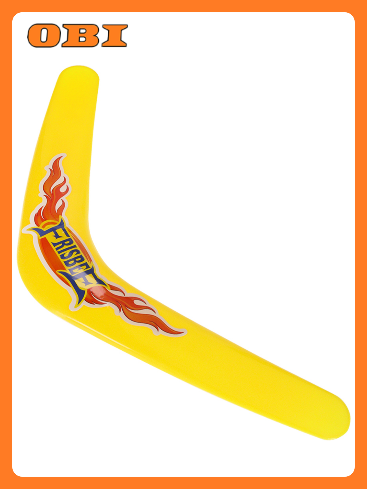 Игрушка Рыжий Кот "Веселый Бумеранг", компактная, легкая, для активного отдыха, желтый, 32х26 см