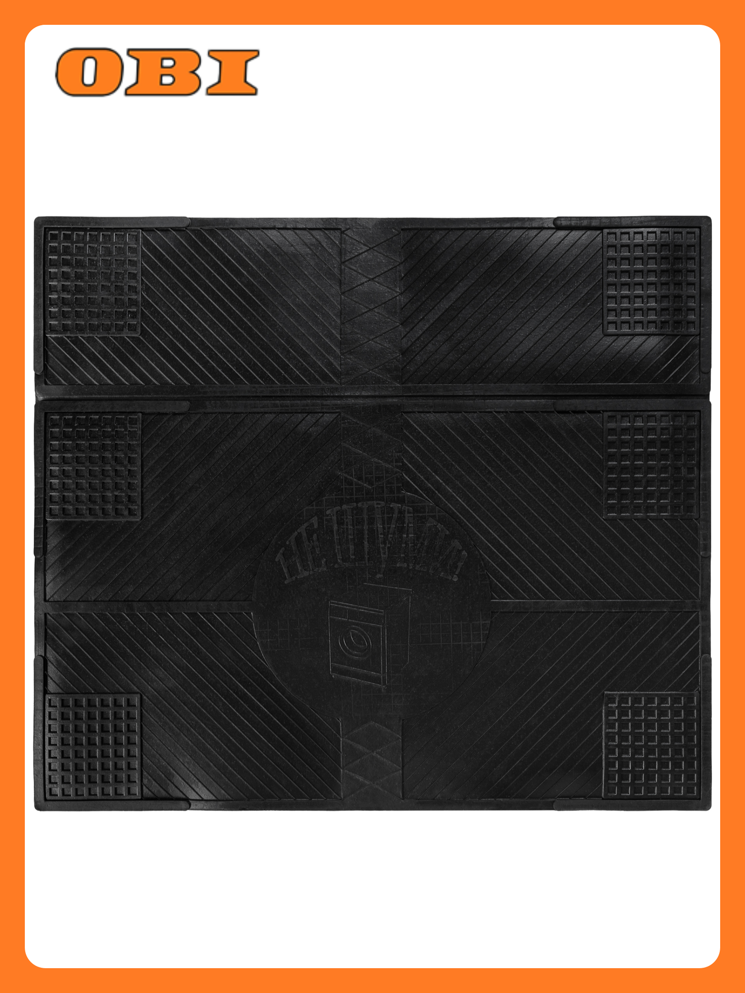 Коврик антивибрационный, для стиральной машины, 55 см x 63 см, черный