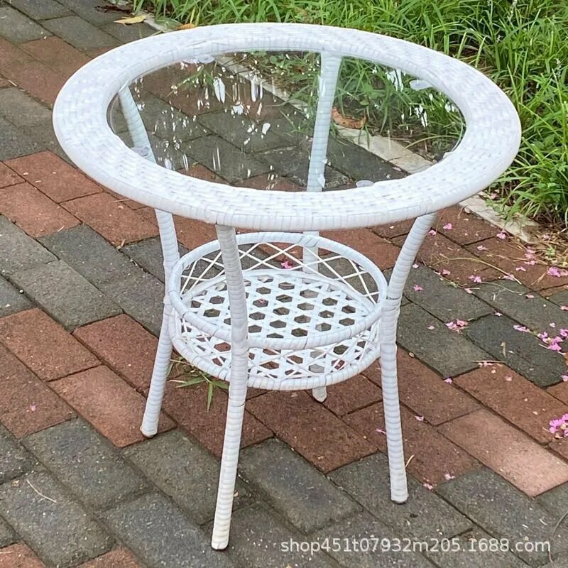 Садовый стол, Закаленное стекло 57х57х54 см