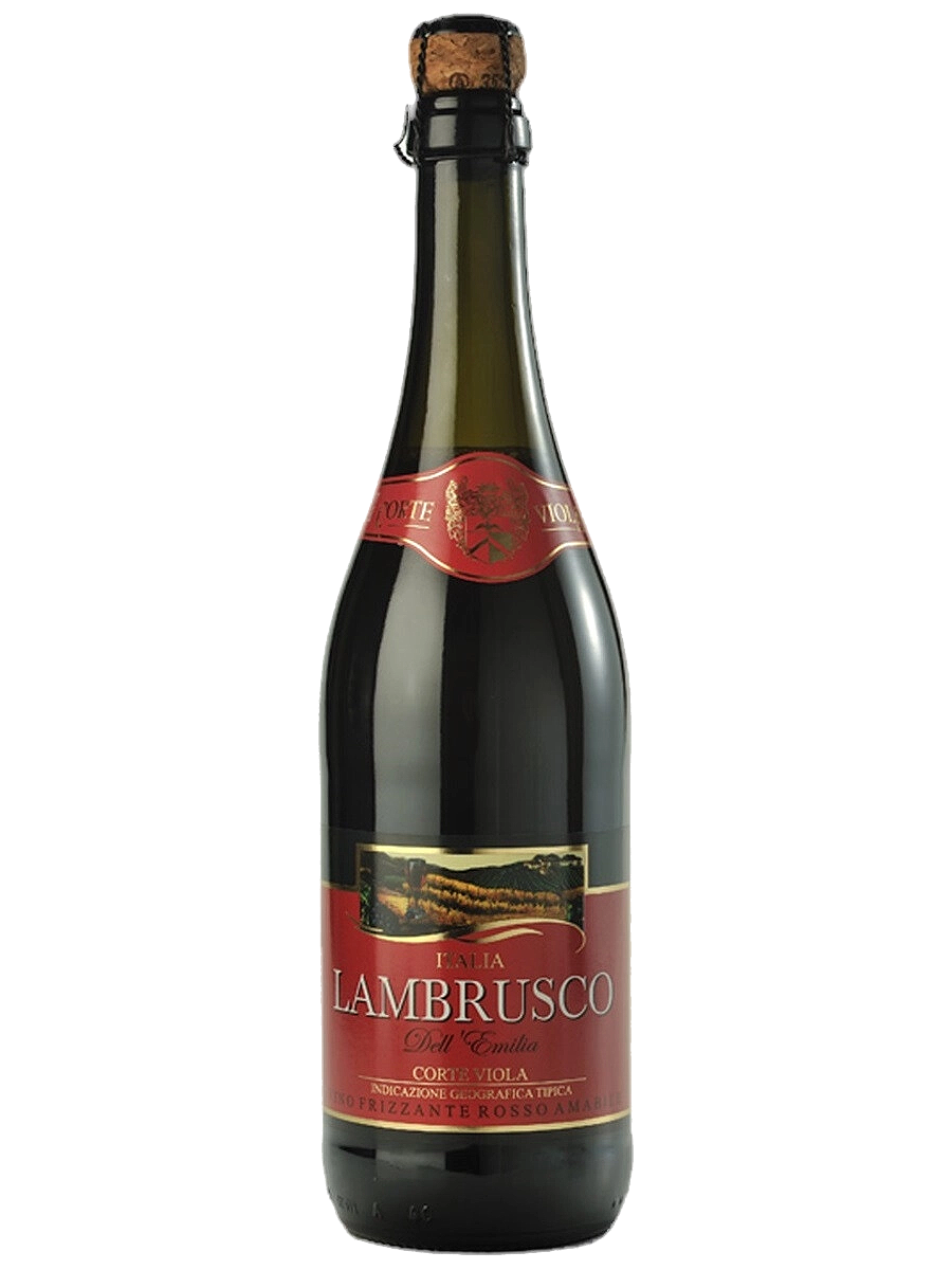 Игристое вино Corte Viola Lambrusco красное полусладкое 0,75 л