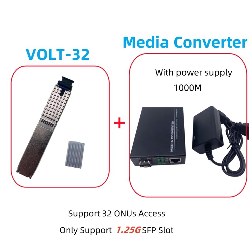VOLT-32 Media Converter 1.25GV32 transceiver
