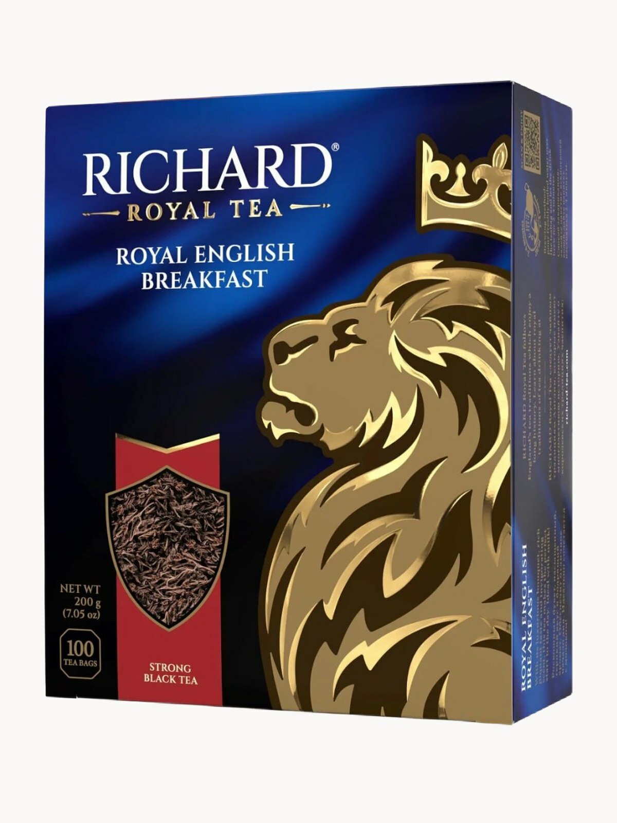 Чай черный Richard Royal English Вreakfast в пакетиках, 100 пак.
