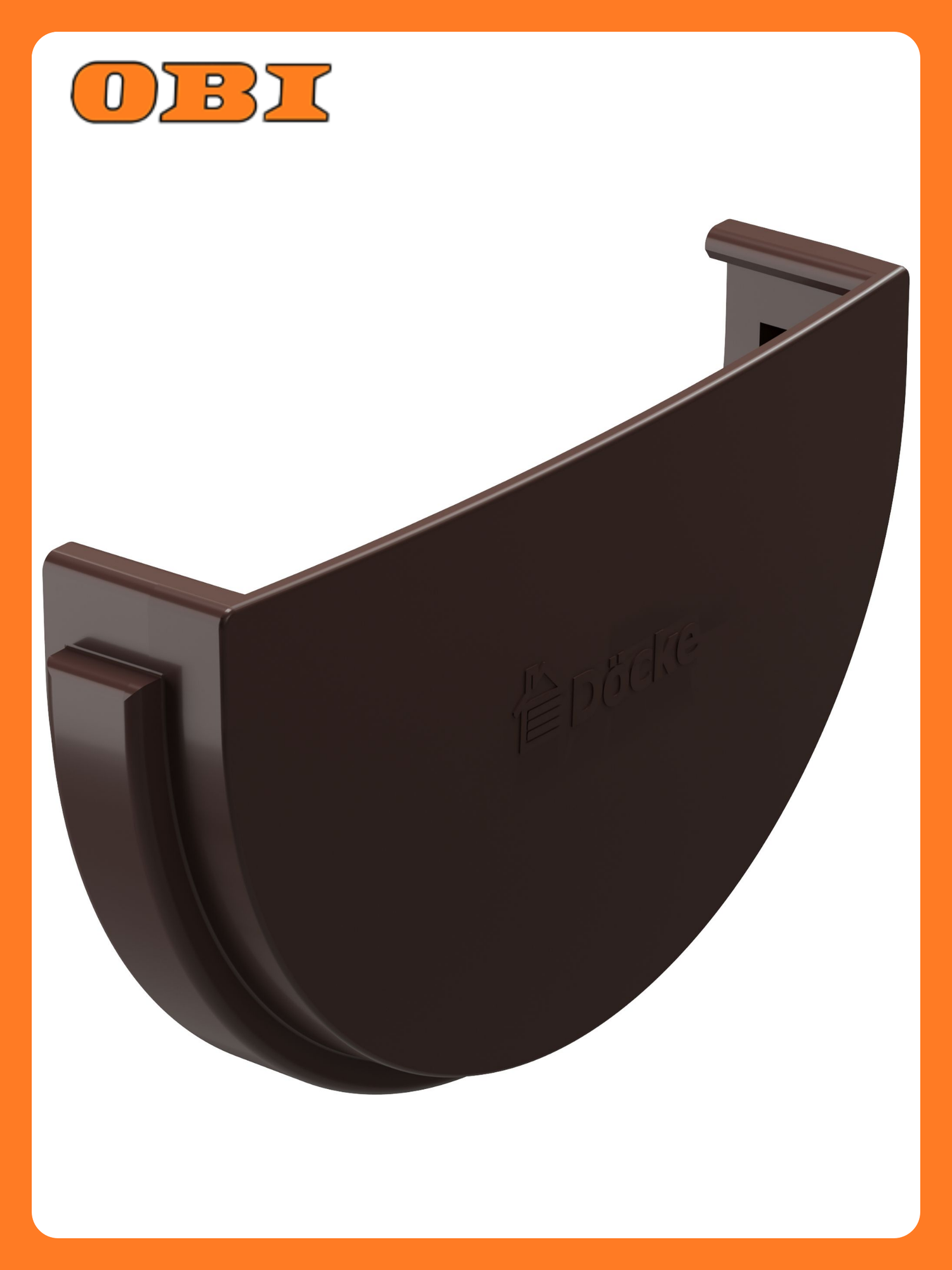 Заглушка желоба DOCKE темно-коричневый