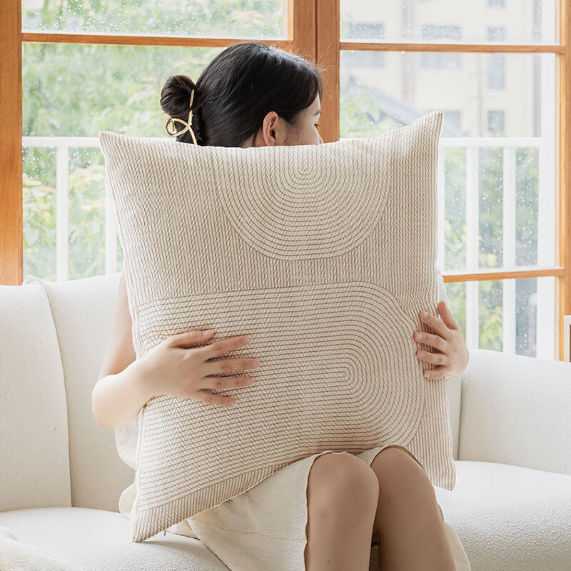 Американский стиль диван-кровать для гостиной, очень большая подушка, наволочка без наполнителя, высококачественный легкий роскошный стиль