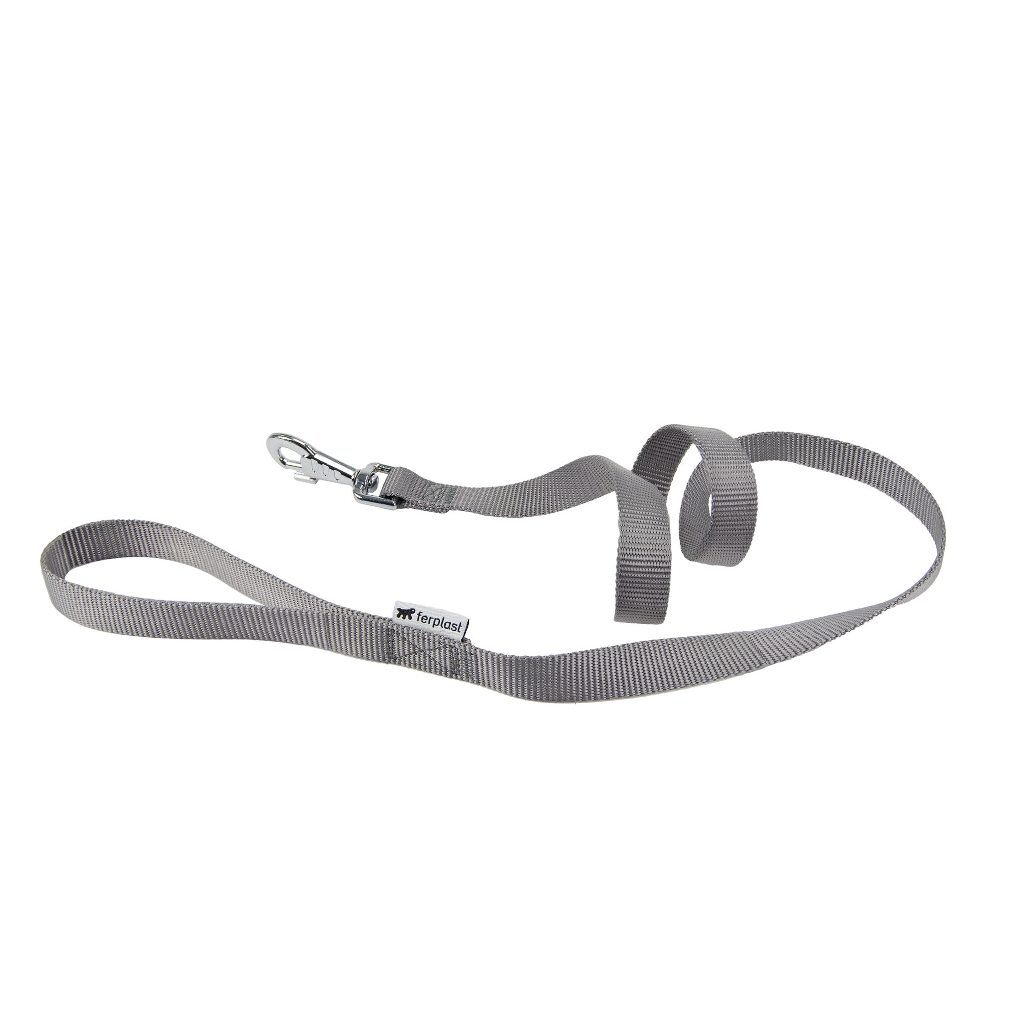 Поводок для собак Ferplast CLUB G25/120 нейлоновый, серый, 120 см
