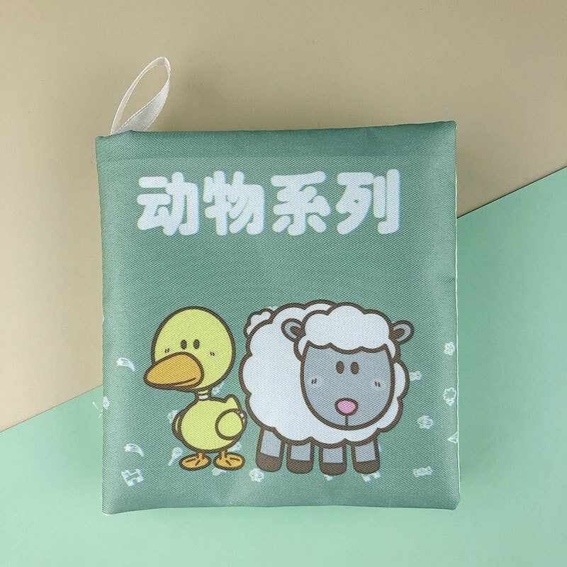 Тканевая книга для младенцев и малышей 0-3 лет, книга с отрывными страницами, книга с хвостиком, книга для развития ребенка, игрушка для раннего образования, тканевая книга