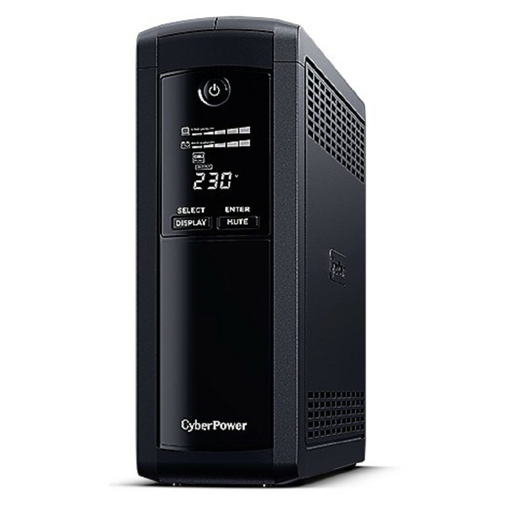 Источник бесперебойного питания (ИБП) CyberPower VP1200EILCD, 1200 В·А, 720 Вт, линейно-интерактивный