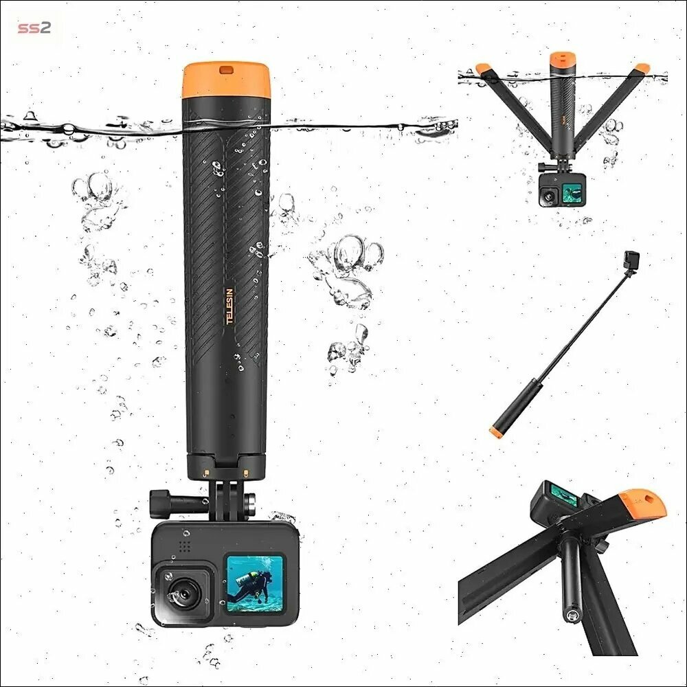Плавающая селфи-палка для спортивной камеры