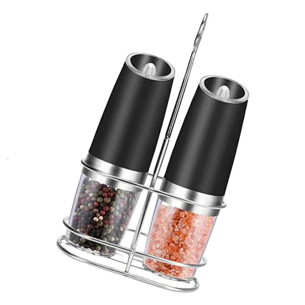 Соль и перец с гравитационным дозатором, Черный