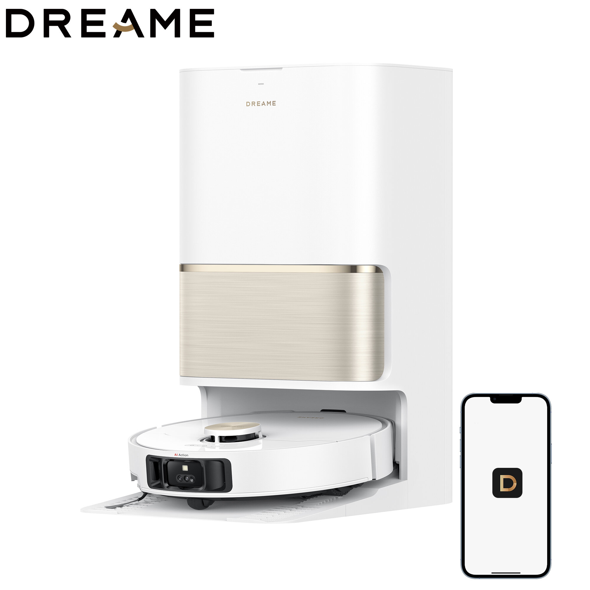 Dreame L50 Ultra — робот-пылесос, 19500 Па, батарея 6400 мА·ч, HyperStream™ двойная щетка, OmniDirt™ 2.0