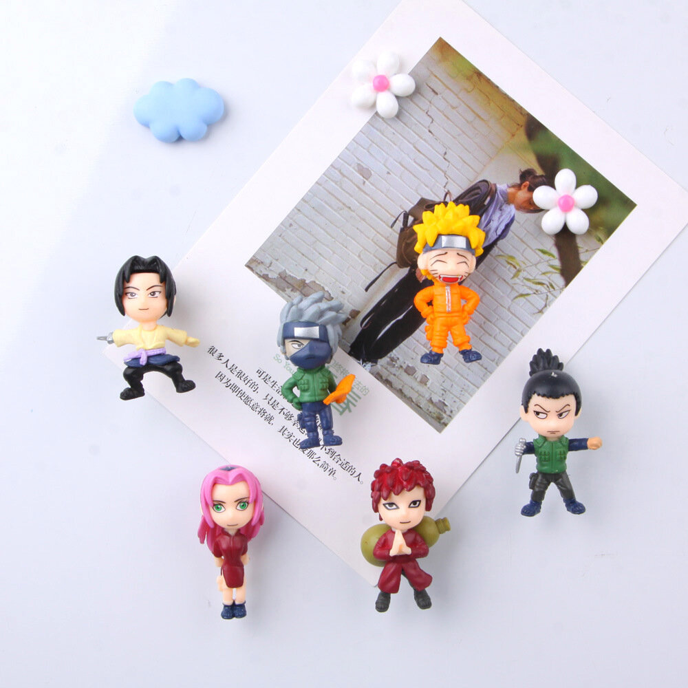 Креативные магнитные наклейки Наруто 3D, магниты для холодильника, магнитные сообщения, декор для дома