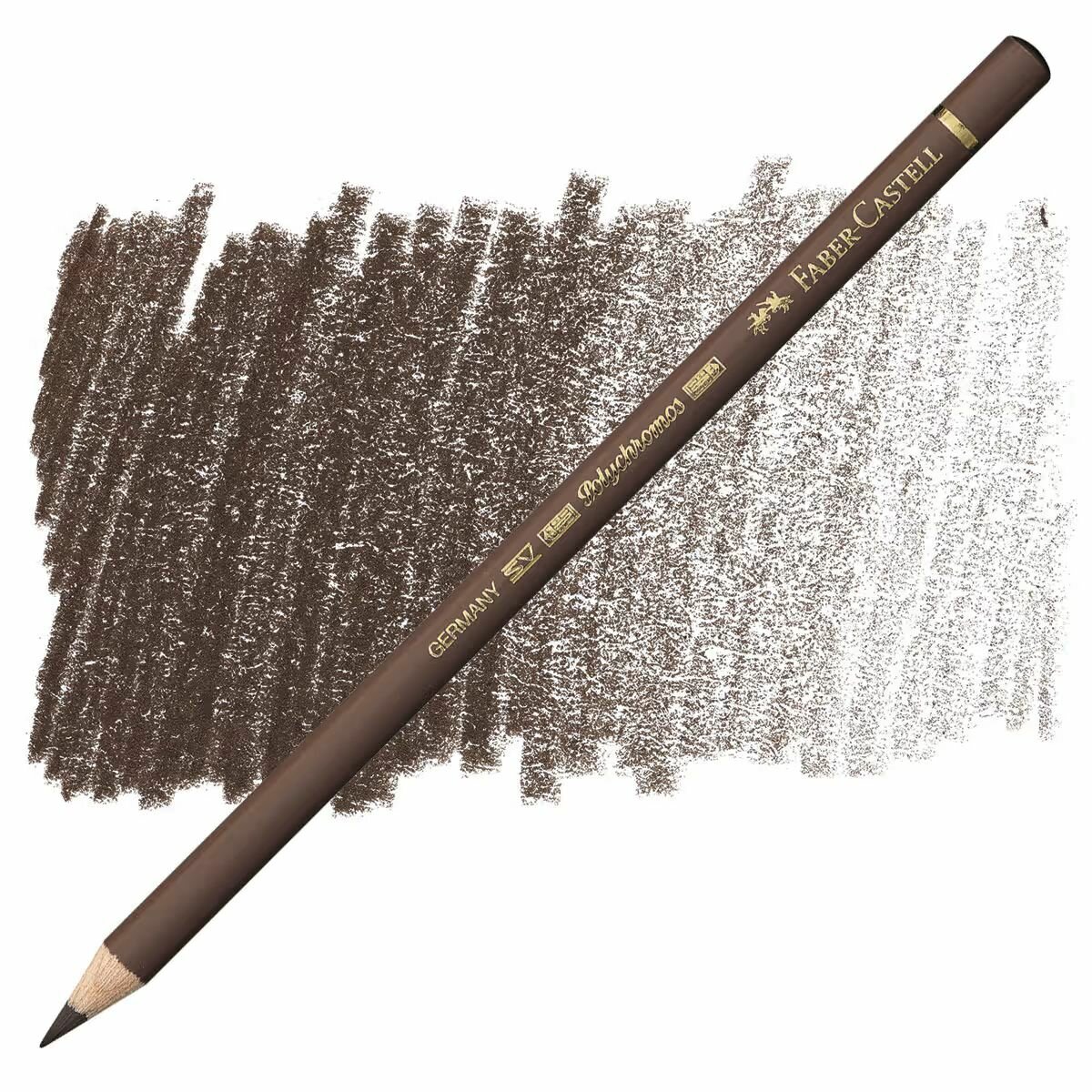Карандаш цветной Faber-Castell "Polychromos", 1 шт, цвет №176 коричневый Ван Дейка