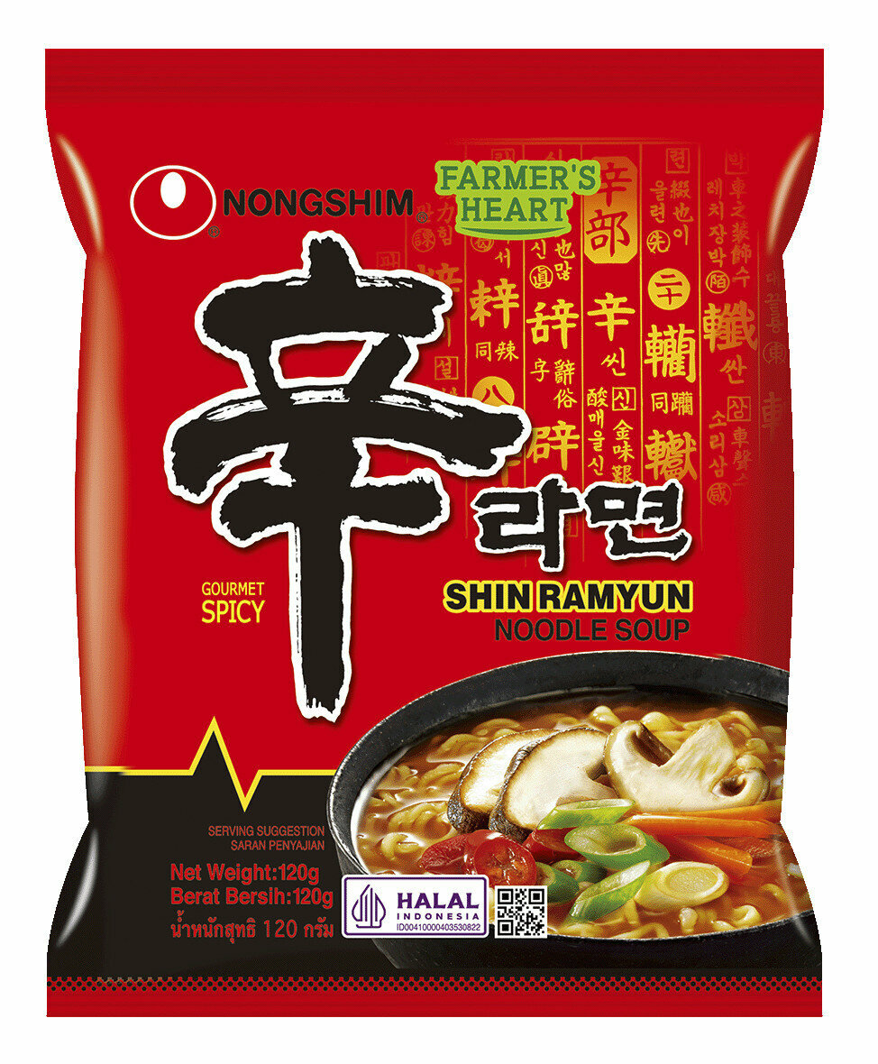 Лапша быстрого приготовления Nongshim Шин Рамен, 120г