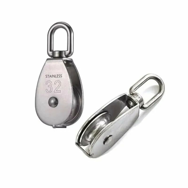 Блок для троса одинарный оцинкованный (металлический шкив)