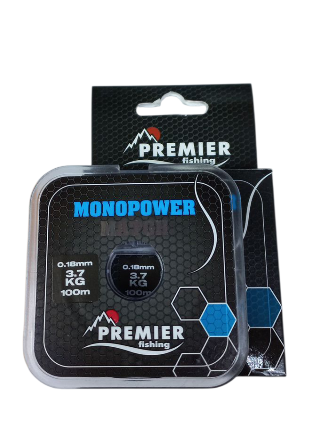 Леска MONOPOWER MATCH 0,18mm/100m Blue Nylon (PR-MM-B-018-100) Premier Fishing