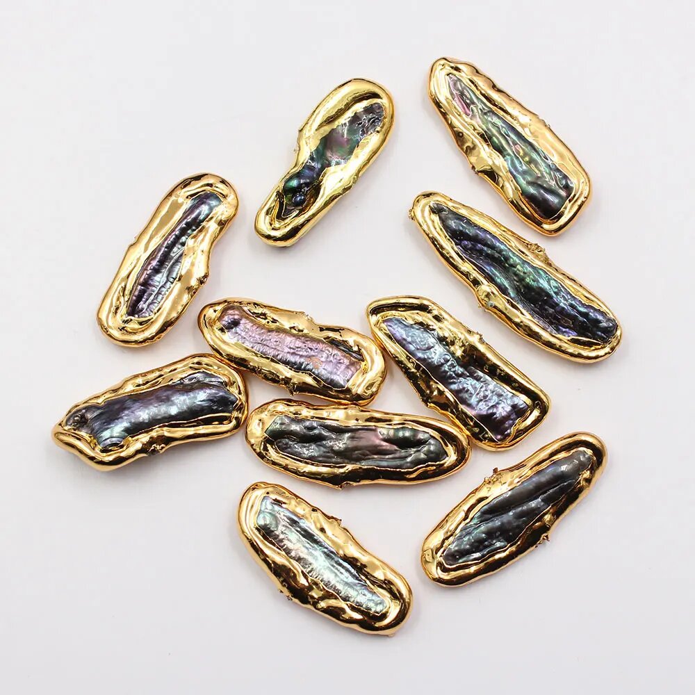 Черный Бива Кеши жемчуг 10 шт. AIPIAODEGUAIGUAI для изготовления украшений