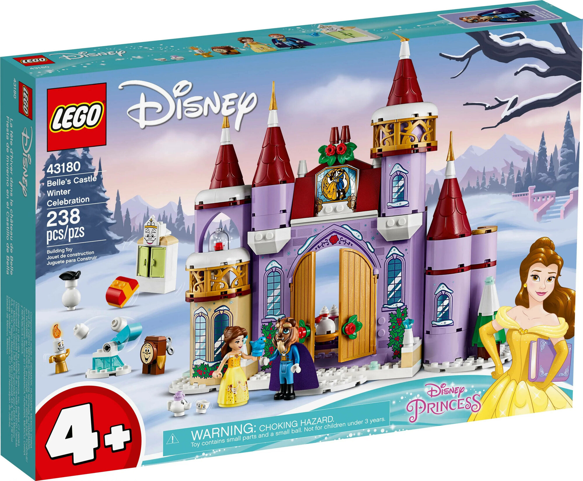 Конструктор LEGO Disney Princess 43180 Зимний праздник в замке Белль, 2020 год