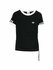 Футболка adidas Three stripe logo T-shirt, размер 4 UK, черный