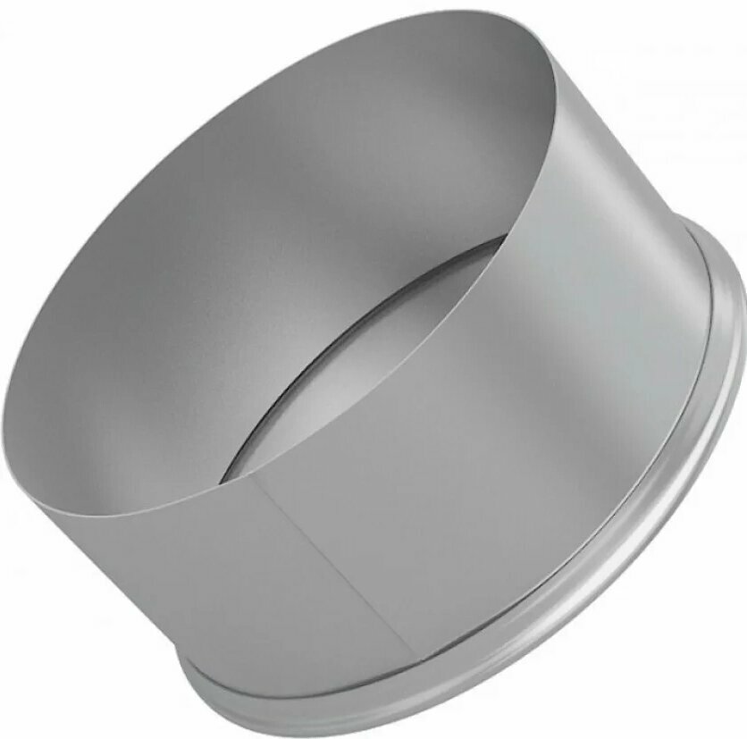 Заглушка глухая круглая из оцинкованной стали для дымохода D125мм