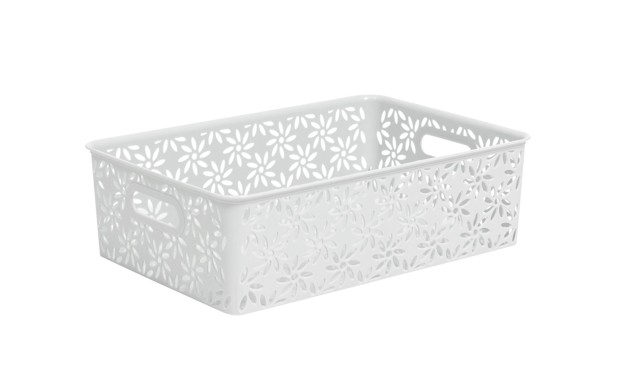 Корзинка Виолет Ромашки 7,5л 35*24,5*10,5см белый Арт.512006