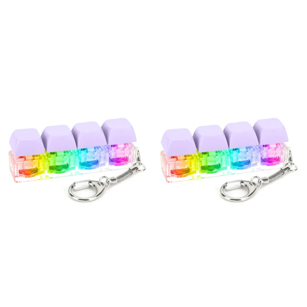 Брелок-клавиатура ALLOYSEED 4 клавиши Purple X2