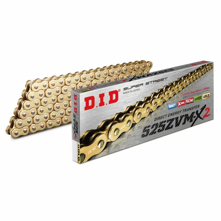 Цепь приводная ZVM-X2 525 124 GOLD & GOLD