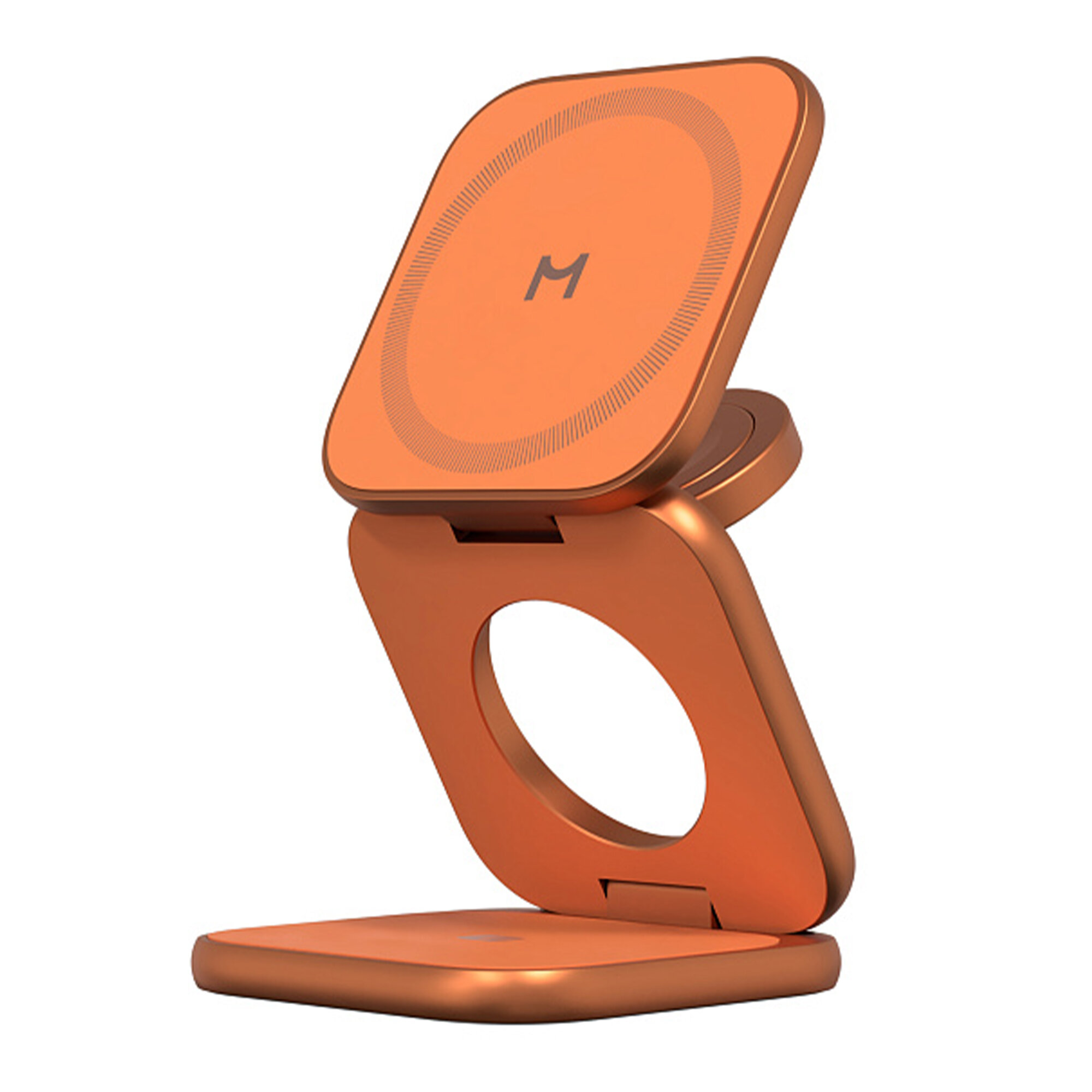 Беспроводное cкладное зарядное устройство 3 в 1 Magssory Fold Ultra for Apple orange