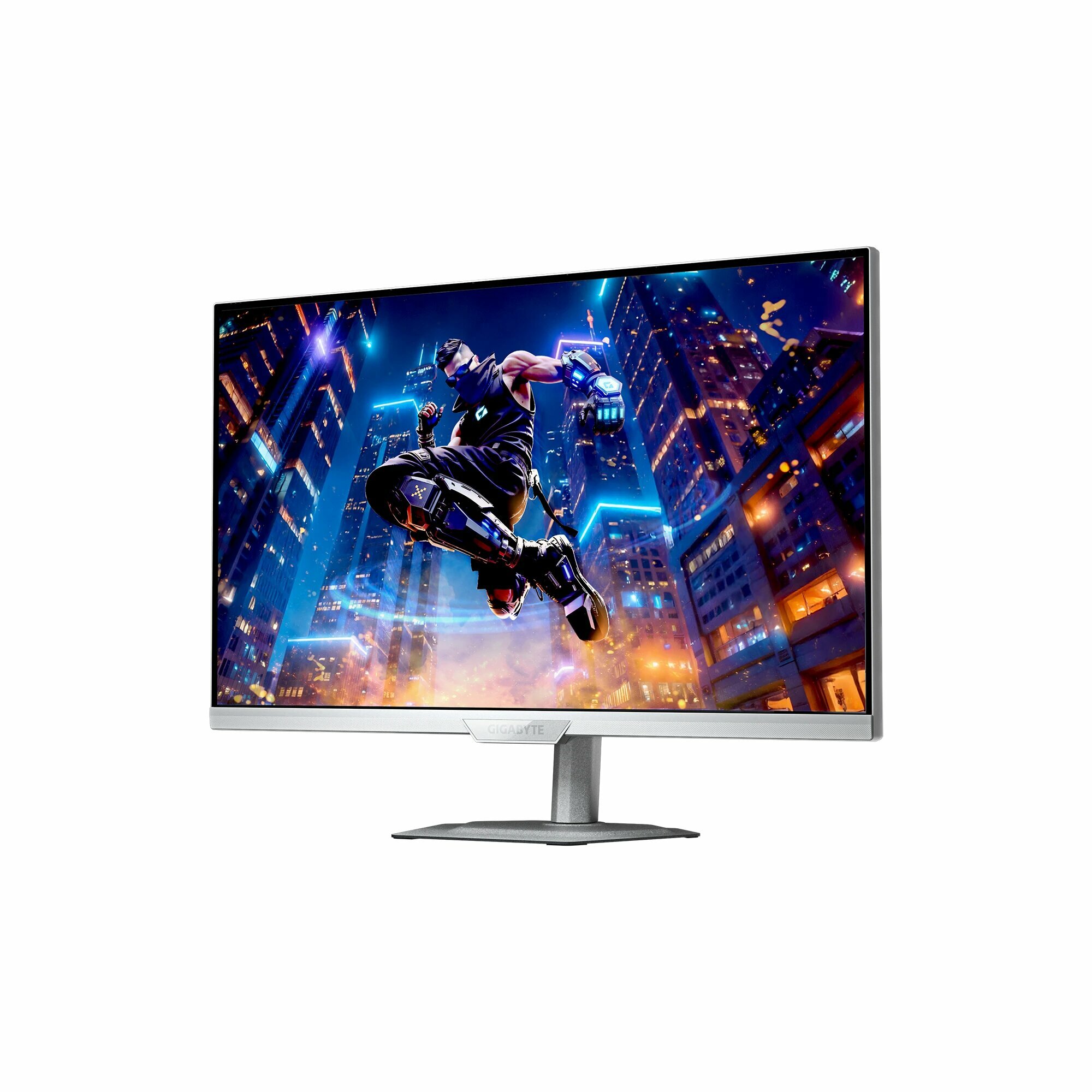 Монитор 27" Gigabyte M27UP ICE IPS 3840x2160, 160 Гц, 1 мс (GtG), 16:9, 350 кд/м², 2xHDMI 2.1, DP 1.4, USB-C (18 Вт), USB Hub (4x USB 3.2), 3.5 Jack, DisplayHDR 400, FreeSync Premium, G-Sync Compatible, динамики (2x5 Вт), VESA 100x100, белый
