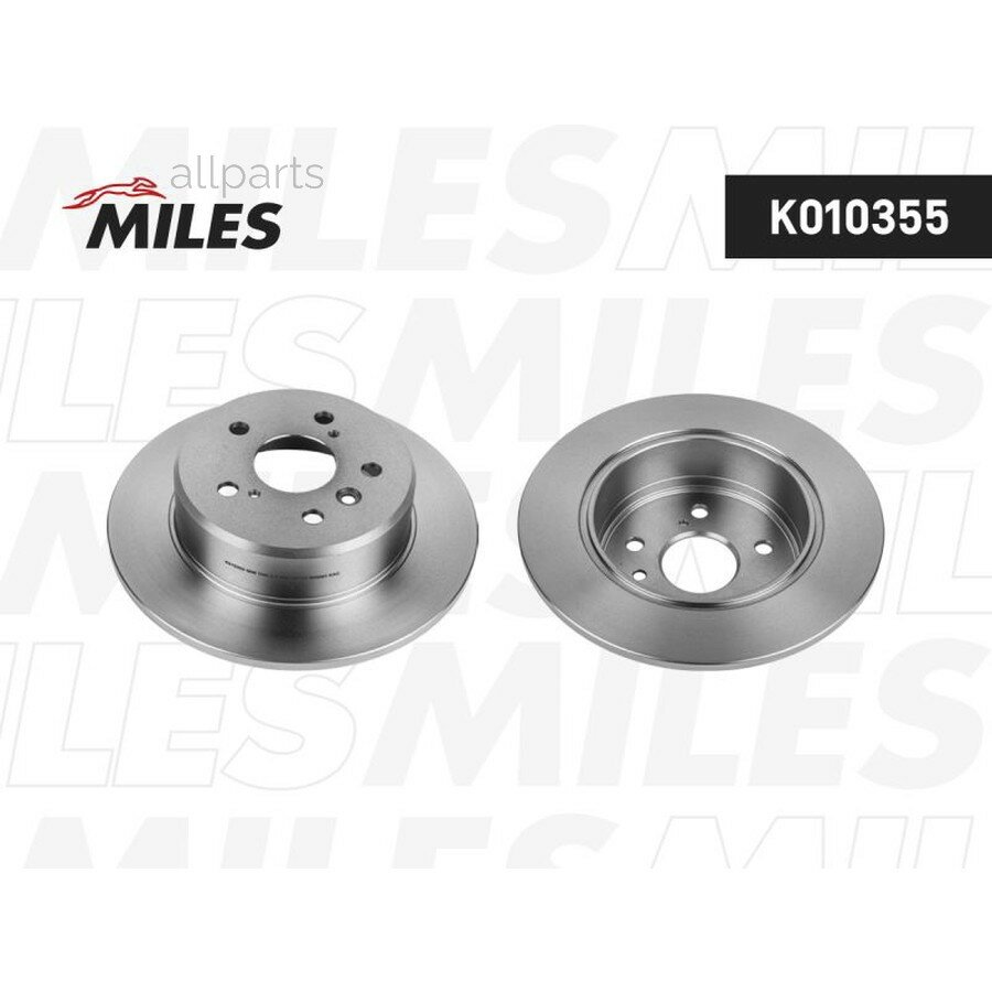 MILES K010355 Диск тормозной TOYOTA CAMRY V10/V20 3.0 91-01/V30 2.4-3.0 01- задний