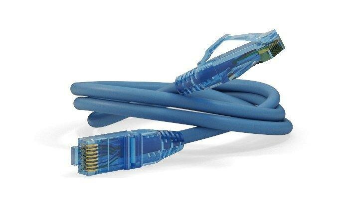 Патч-корд медный Hyperline PC-LPM-UTP-RJ45-RJ45-C6-0.3M-LSZH-BL