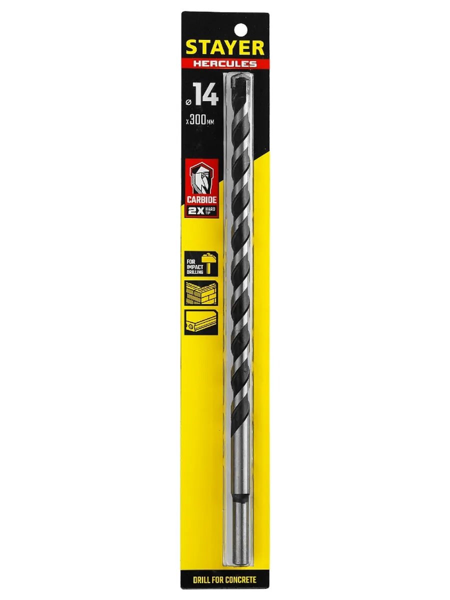14 x 300 мм, cверло по бетону, Professional (2915-300-14)