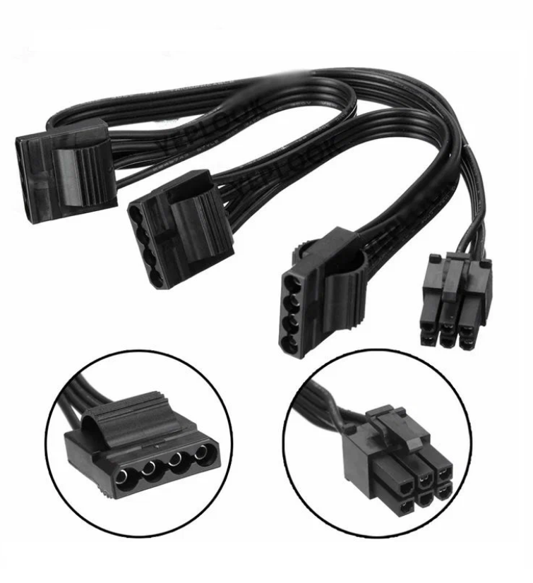 Модульный кабель питания типа 4 для RM550x RM650x RM750x RM850x RM1000x PSU GPU PCIe 8Pin CPU 24Pin SATA Molex 4Pin