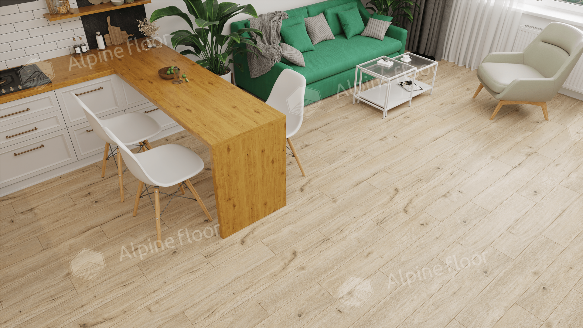 Ламинат Alpine Floor Дуб Салерно LF101-02 8551 (цена за упаковку 1.688 м2)
