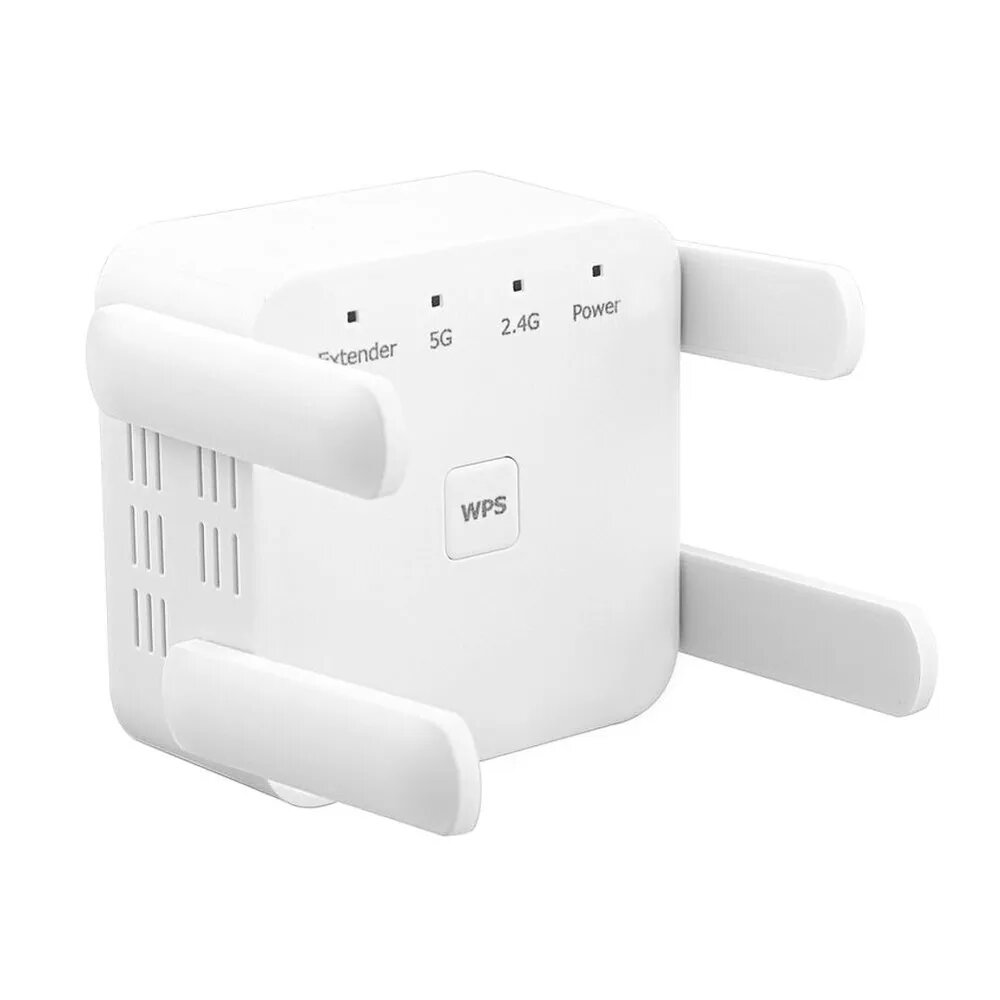 Усилитель WiFi сигнала 1200Mbps, репитер ZF-H1203U, двухдиапазонный 2.4/5.8 ГГц, с LAN портом, розетка, 100-240V