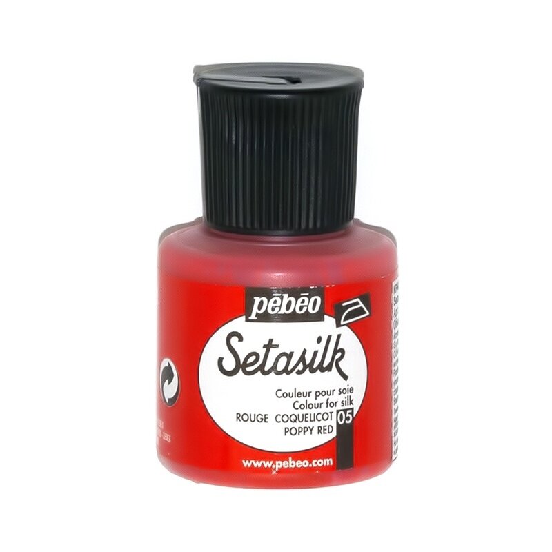 Краска по шелку Pebeo Setasilk, 45 мл, красный мак