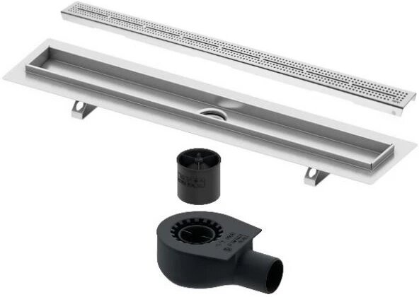Душевой трап (лоток) Tece TECEdrainline quadratum 600700 + 650000 + 660016 + 600751 64,3 см, с решеткой, перфорированный, нержавеющая сталь