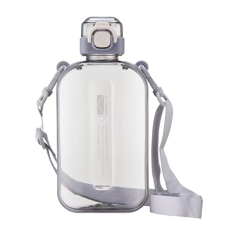 Бутылка для воды, 750мл, с лямкой, герметичная, мерная шкала
