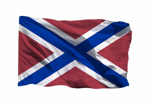 Флаг кораблей, катеров и судов войск национальной гвардии России 70х105 см на сетке для уличного флагштока