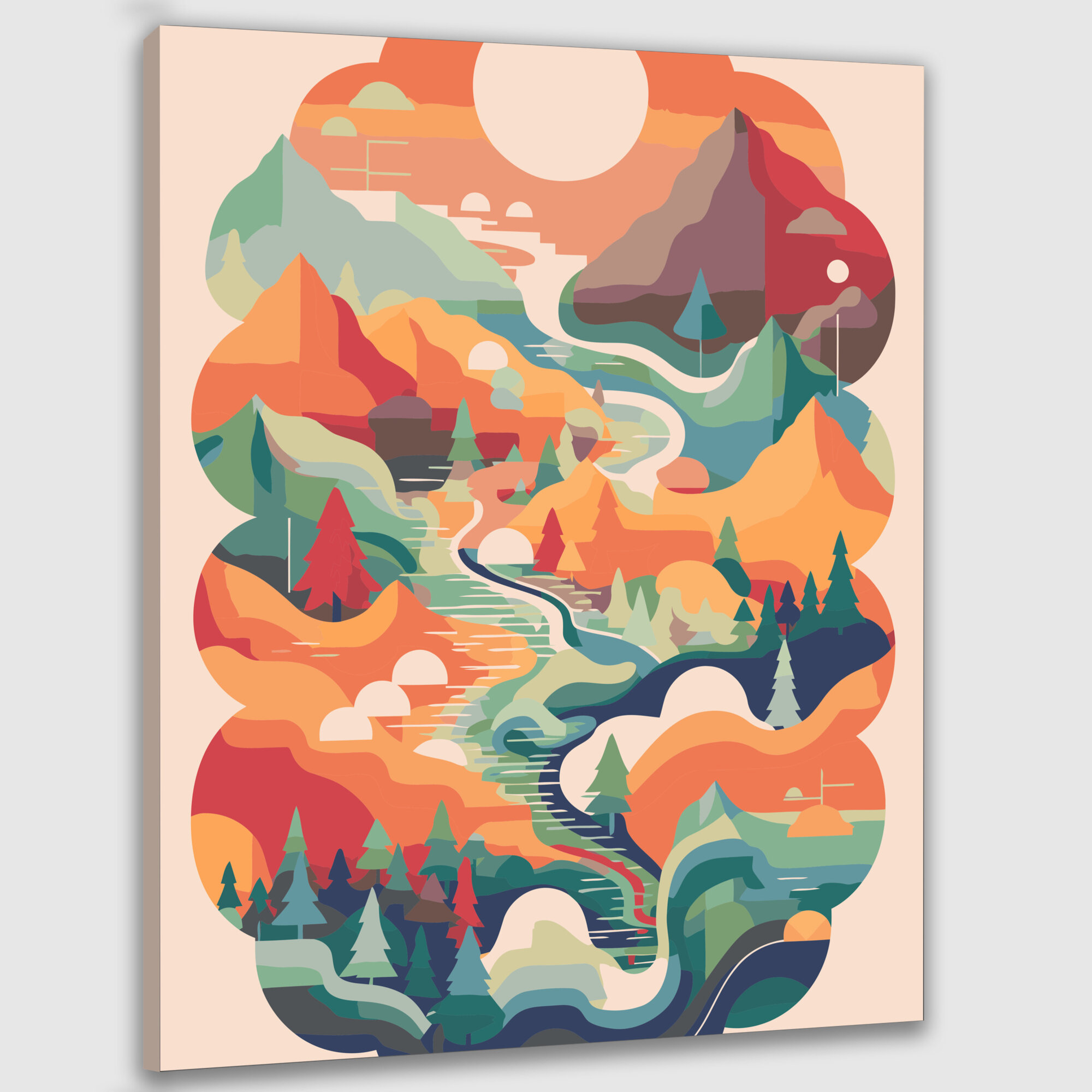 Картина по номерам 40x50 см, карты снов, цифровое художественное п, минималистский стиль, чистая, упрощенная