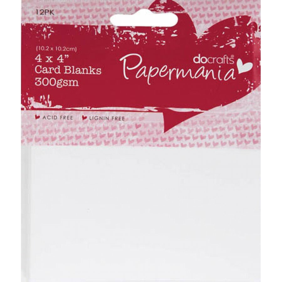 Набор заготовок для открыток с конвертами 10,16 х 10,16 см белый DOCRAFTS PMA151602