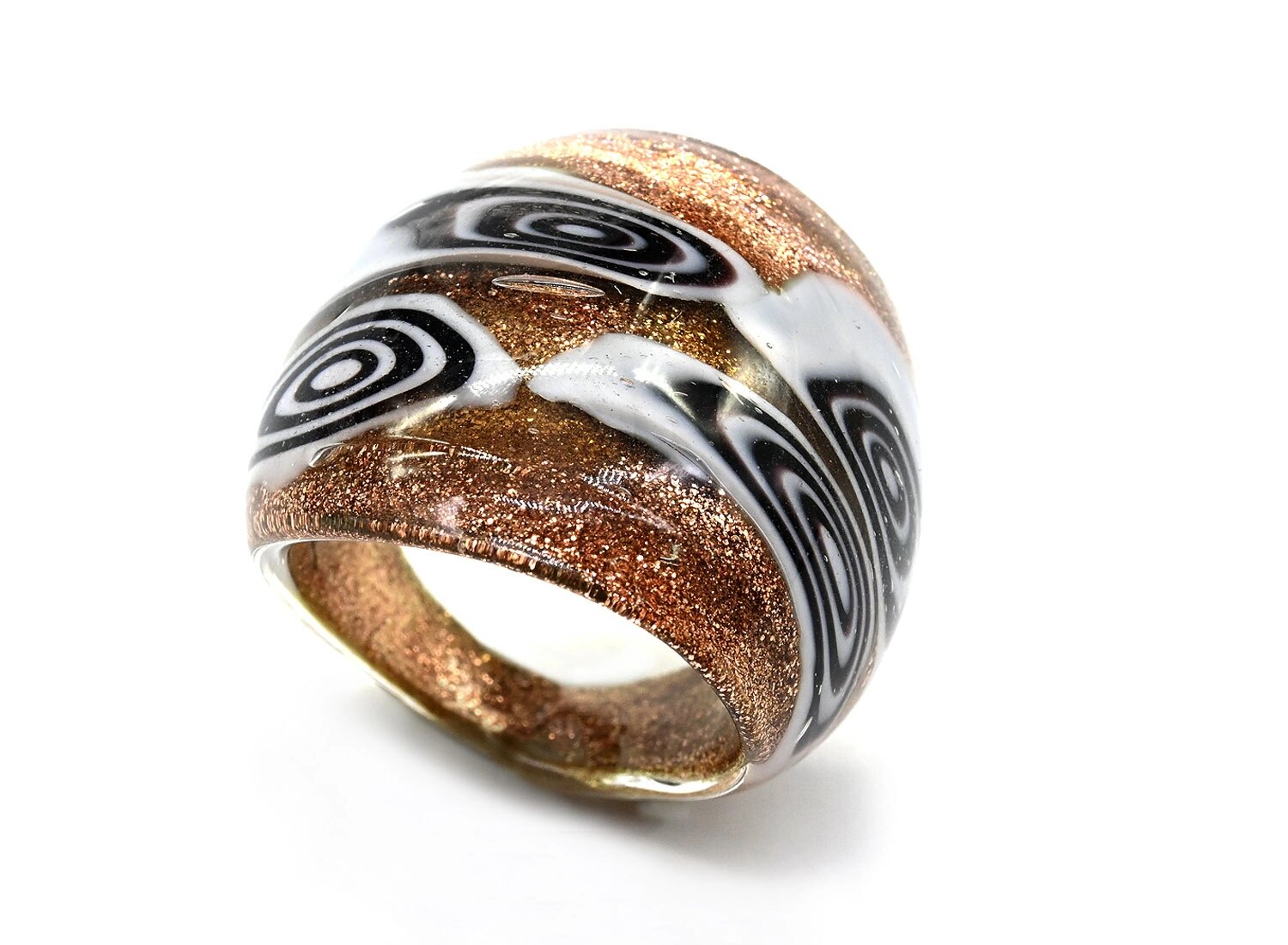 Кольцо, муранское стекло