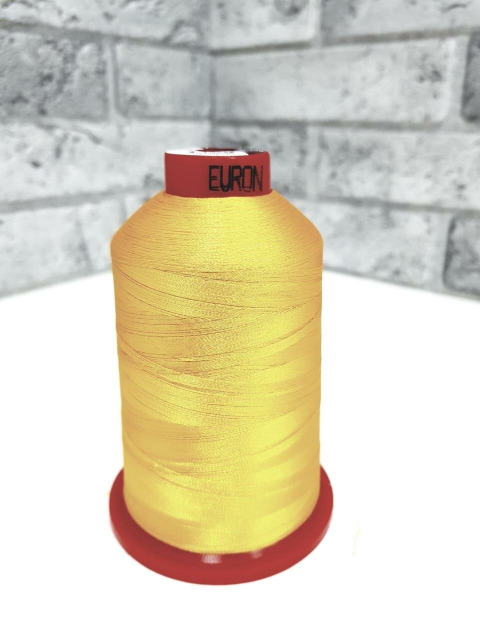 Нитки вышивальные Euron Р-130 №130 5000м, полиэстер, Цвет-1140 золотистый