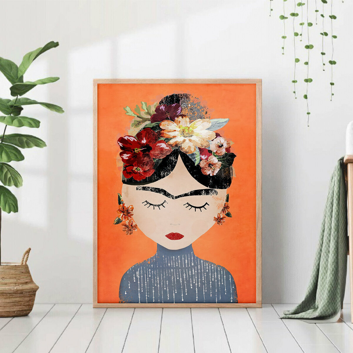 Постер "Фрида" 40x50 без рамки для интерьера на стену