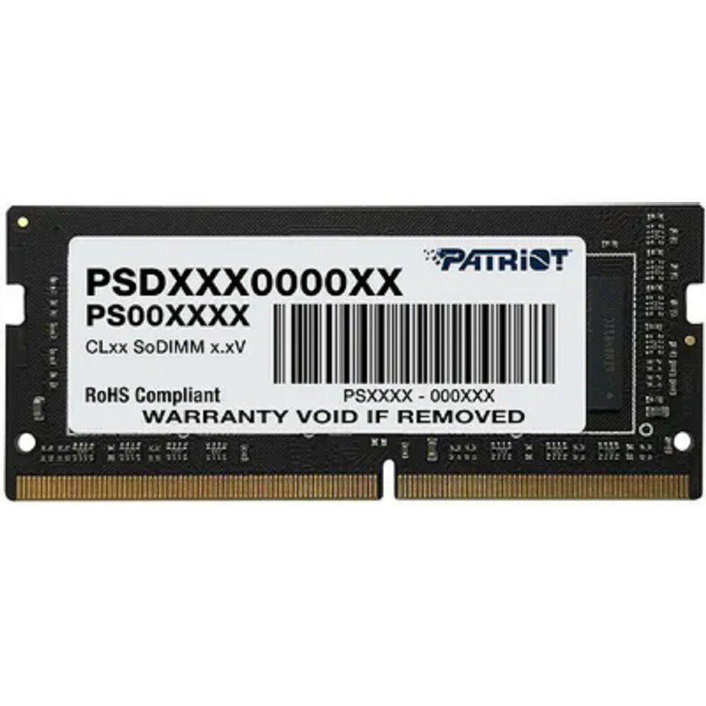 Оперативная память Patriot SO-DIMM 1x8Гб, 25600МБ/с 3200