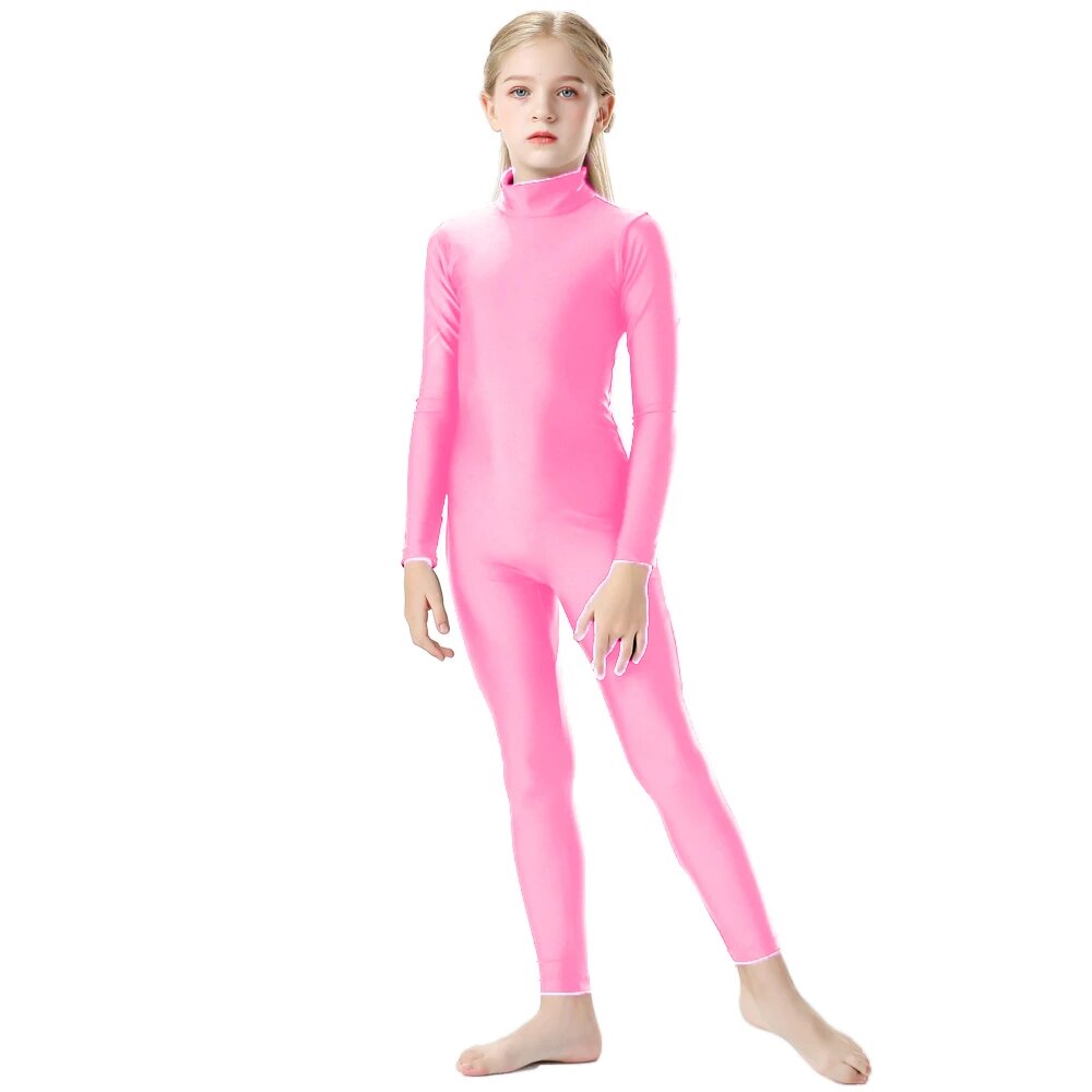 OVIGILY Балетный костюм из спандекса для девочек Розовый, XXL, pink