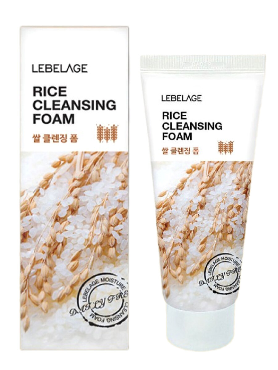Lebelage Пенка для умывания с экстрактом риса / Rice Cleansing Foam, 100 мл