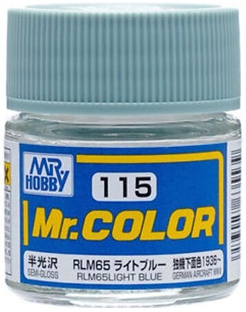 C115 краска художественная т. м. MR.HOBBY 10мл RLM65 LIGHT BLUE