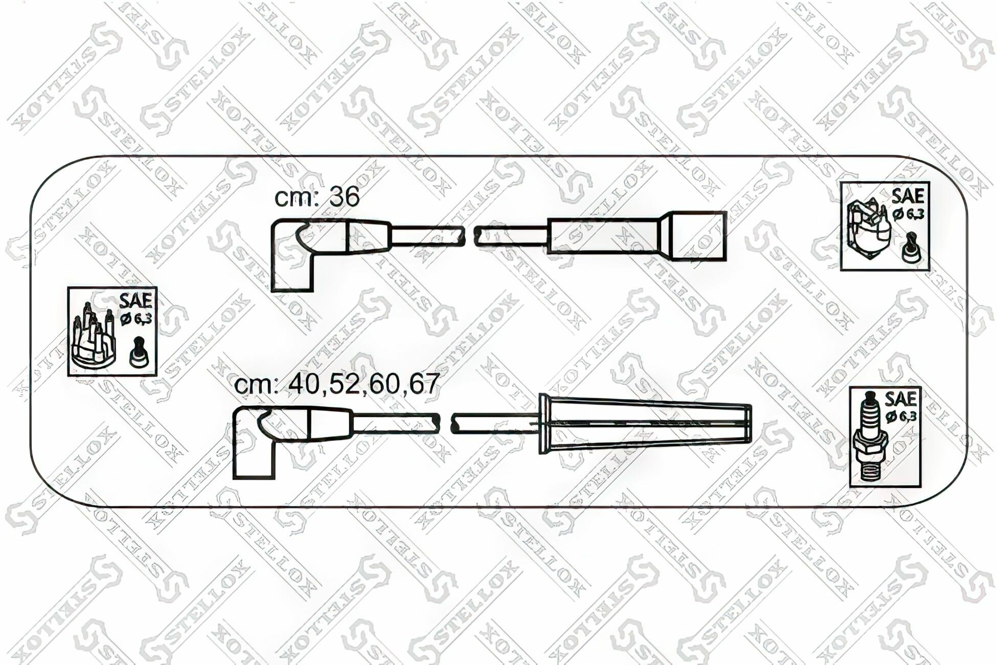 Провода высоковольтные для Дэу Нексия 10-30041-SX STELLOX